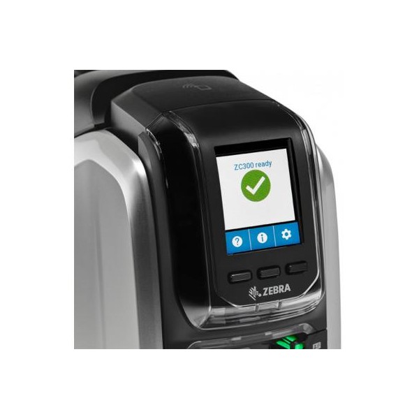 Принтер пластиковых карт Zebra Zc300 двухсторонний Usb Ethernet